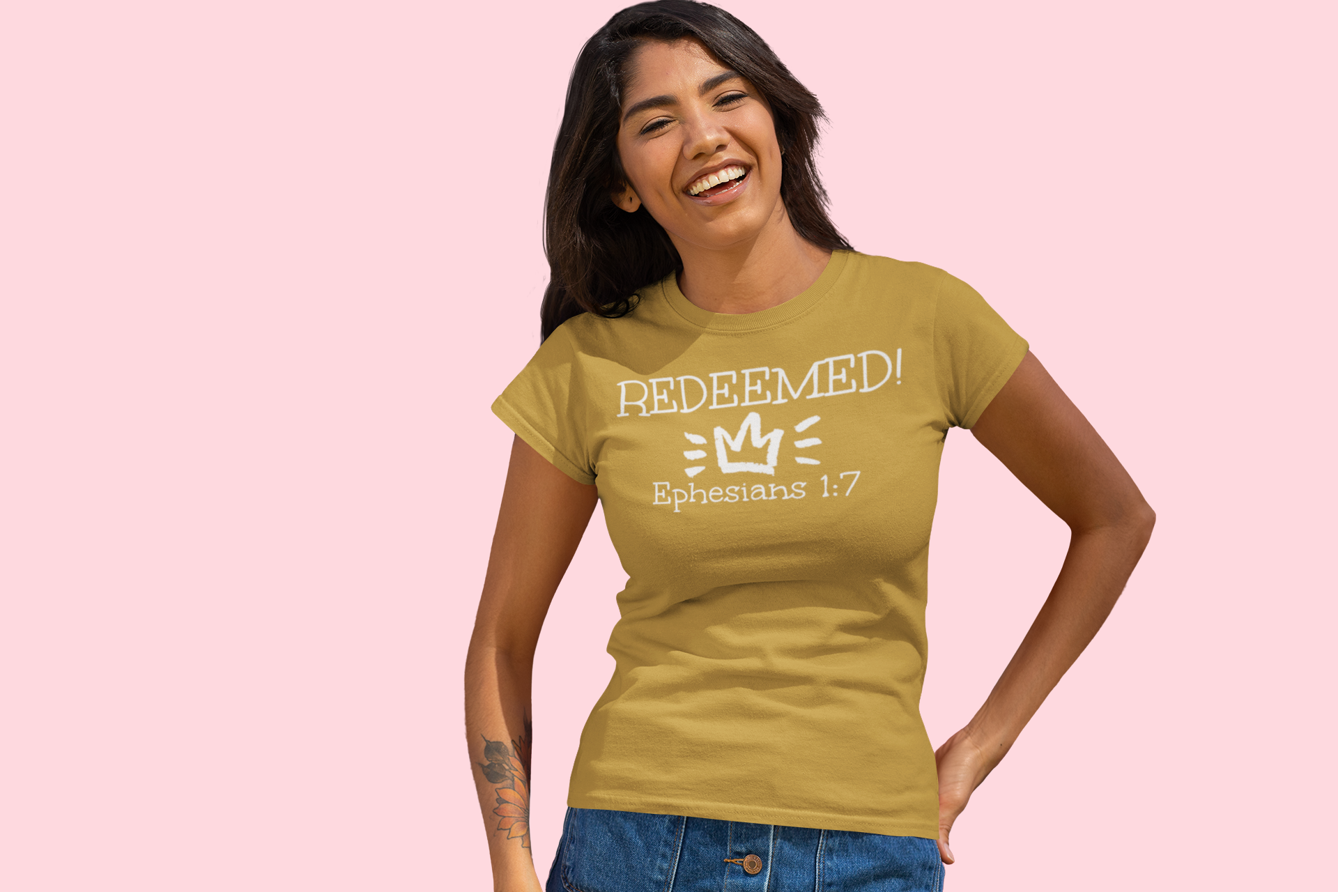 Redeemed! Ephesians 1:7 T-Shirt – Dickson Threads